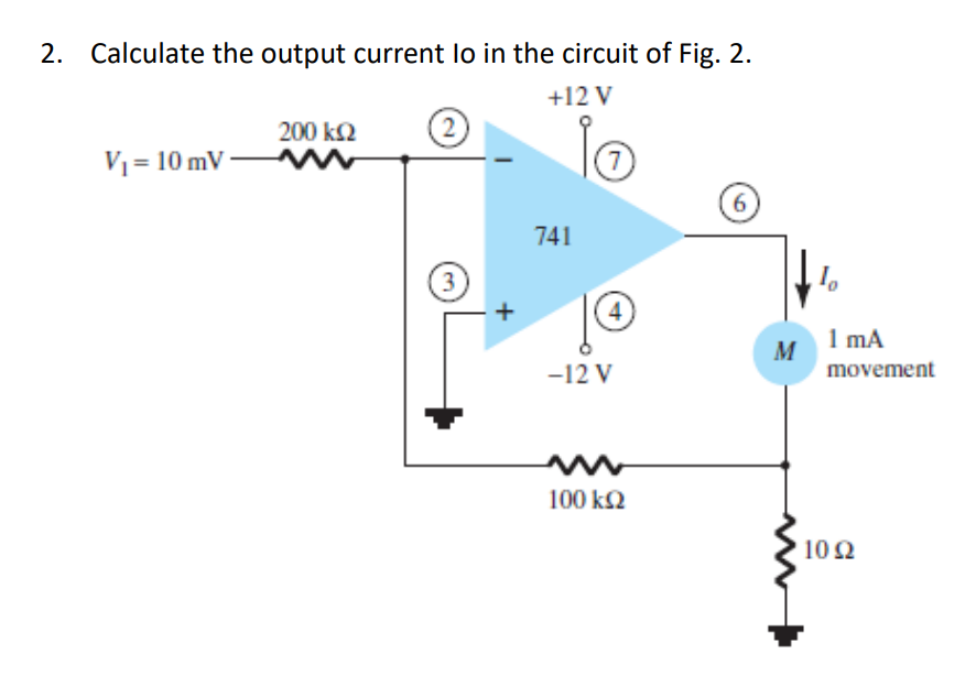 Solved Calculate the output current Io in the circuit of | Chegg.com