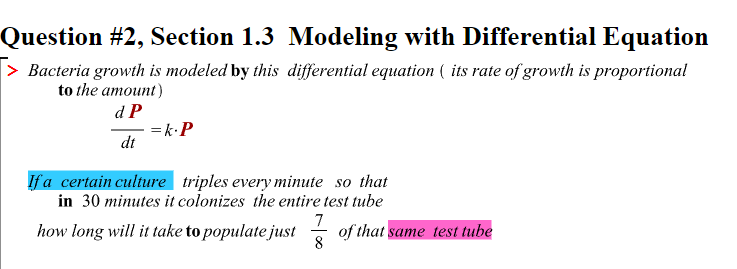 Solved Question \#2, Section 1.3 Modeling with Differential | Chegg.com