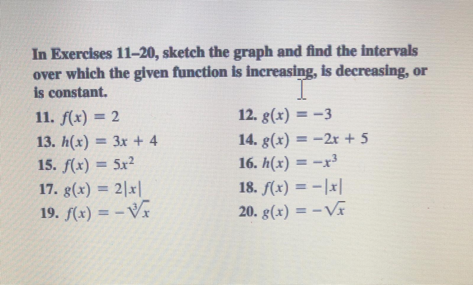 Solved In Exercises 11-20, sketch the graph and find the | Chegg.com