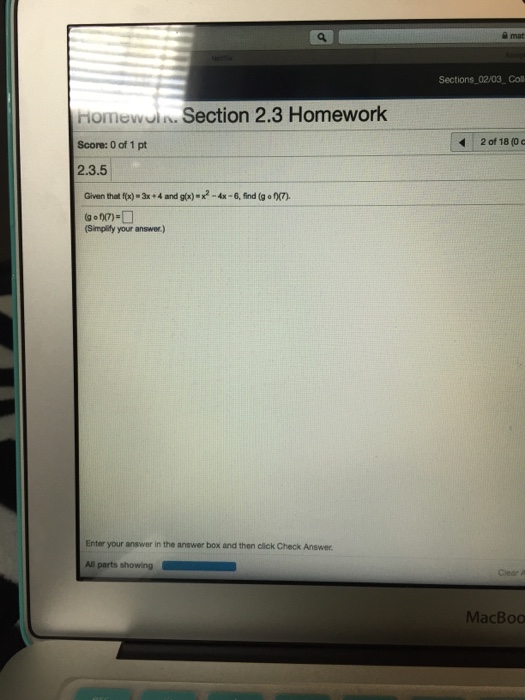 Solved Sections 0203 Homework Section 23 Homework Score 9892