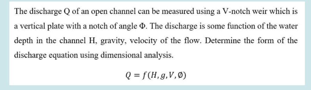 Solved The discharge Q of an open channel can be measured | Chegg.com