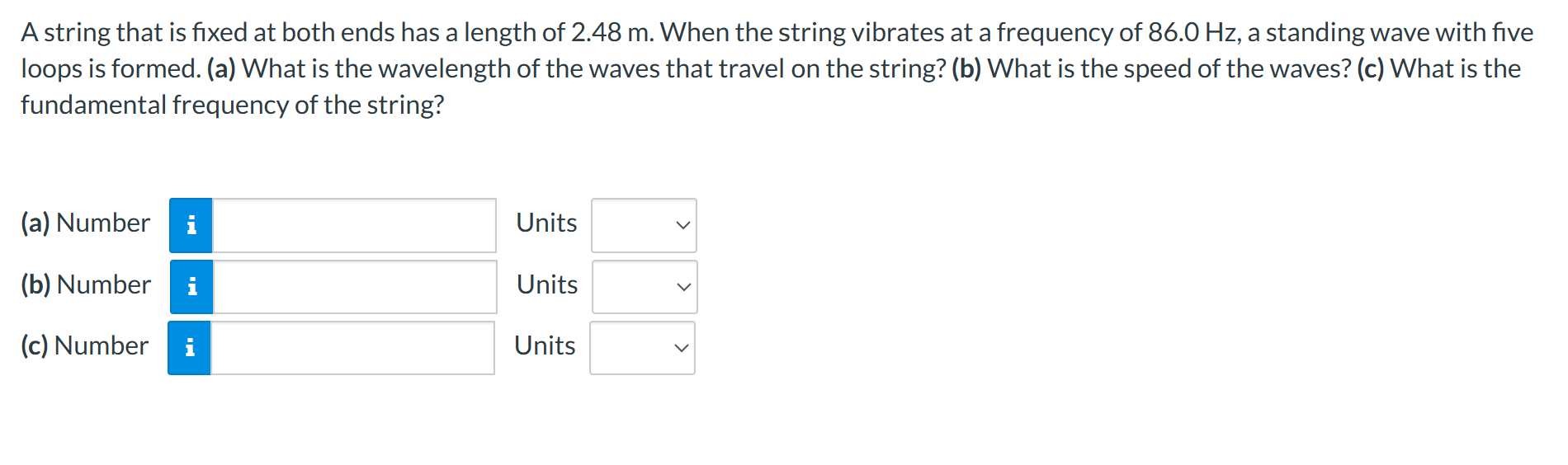 Solved A string that is fixed at both ends has a length of | Chegg.com