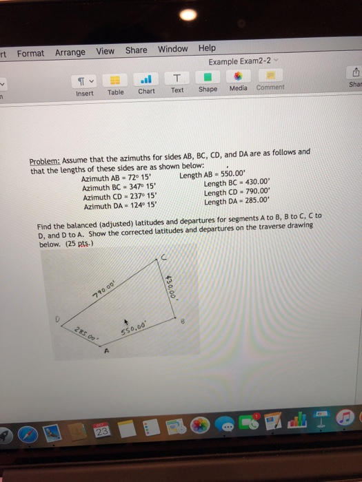 Solved rt Format Arrange View Share Window Help Example | Chegg.com
