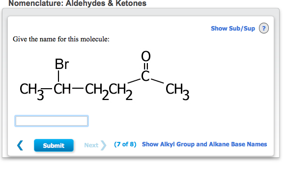 Solved Nomenclature: Aldehydes & Ketones Show Sub/Sup? Give | Chegg.com