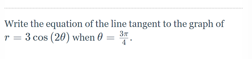 Solved Write the equation of the line tangent to the graph | Chegg.com