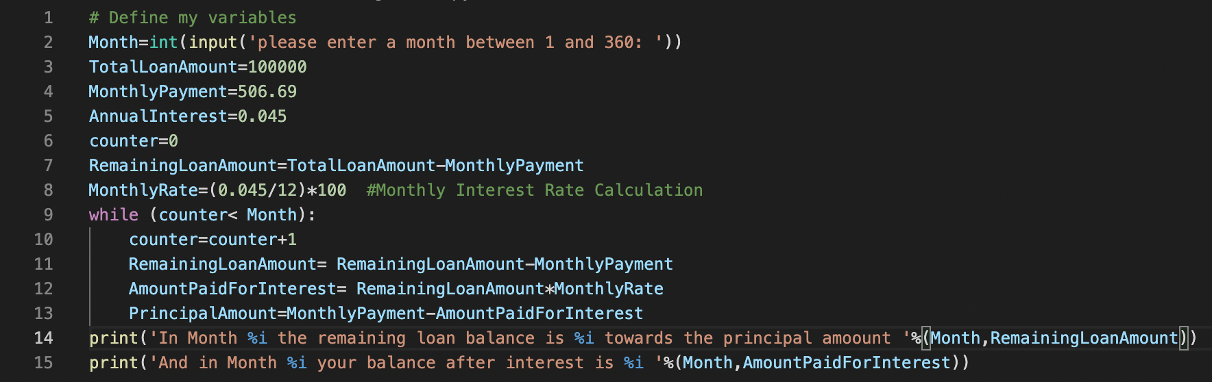 Solved So I have an MIS 15 (Intro to Business Programming) | Chegg.com