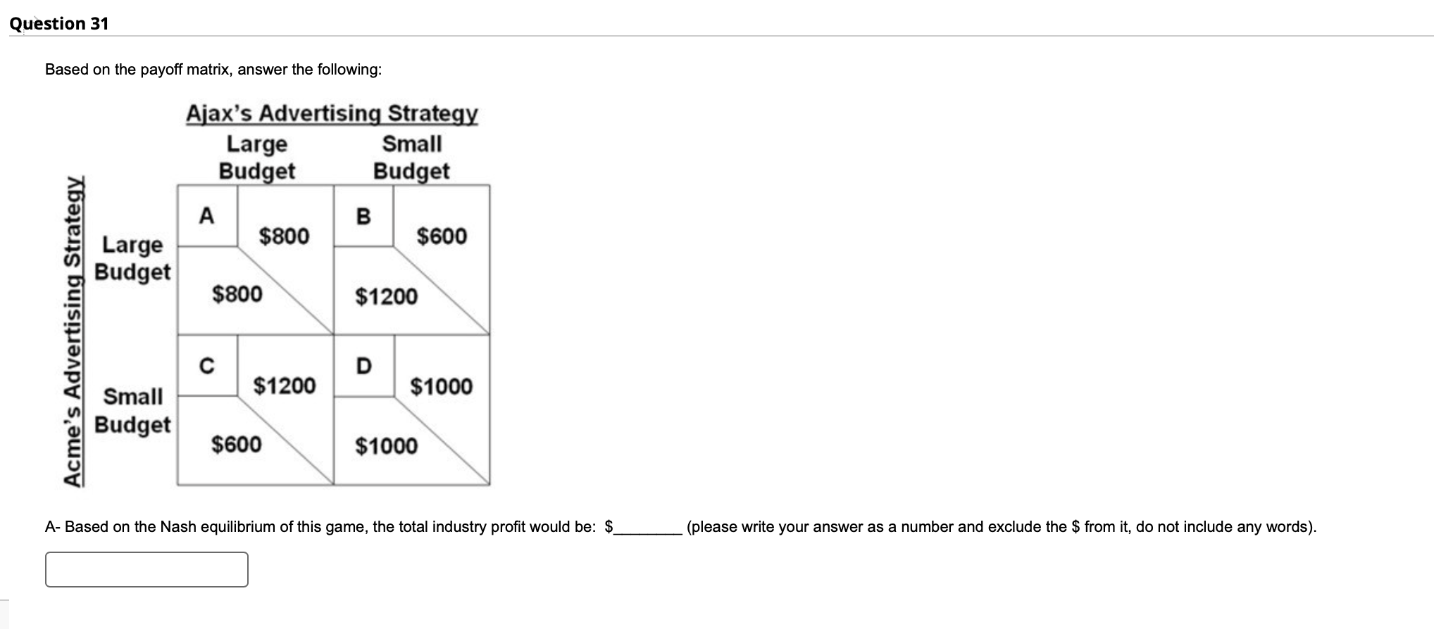 Solved Question 10 4 points The table shows levels of | Chegg.com