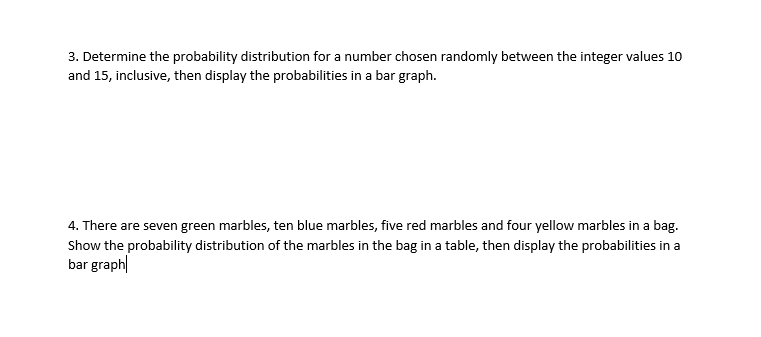 Solved 3. Determine the probability distribution for a | Chegg.com