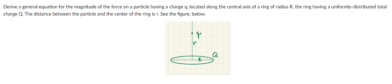 Solved Derive a general equation for the magnitude of the | Chegg.com