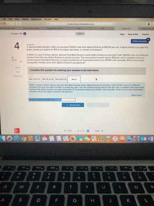 Solved e Edit View History Bookmarks Window Help Chapter 11A | Chegg.com