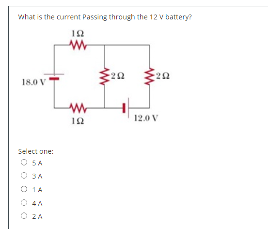 Solved What is the current Passing through the 12 V battery? | Chegg.com