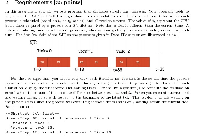 Solved 2 Requirements [35 points In this assignment you will | Chegg.com