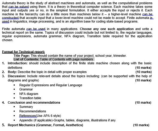 Solved Automata theory is the study of abstract machines and | Chegg.com