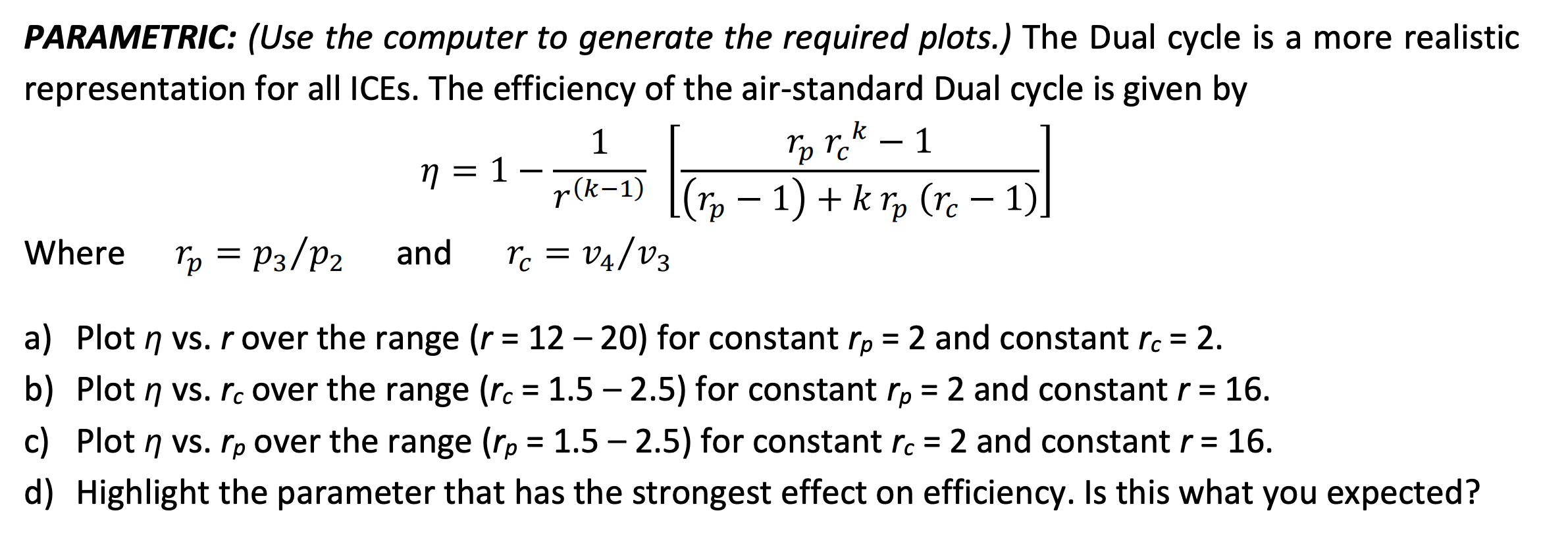 Solved PARAMETRIC: (Use the computer to generate the | Chegg.com