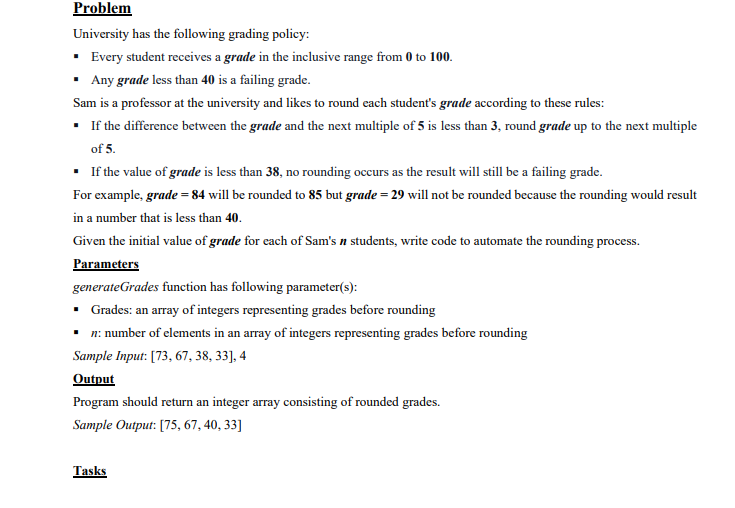 Solved Problem University has the following grading policy: | Chegg.com