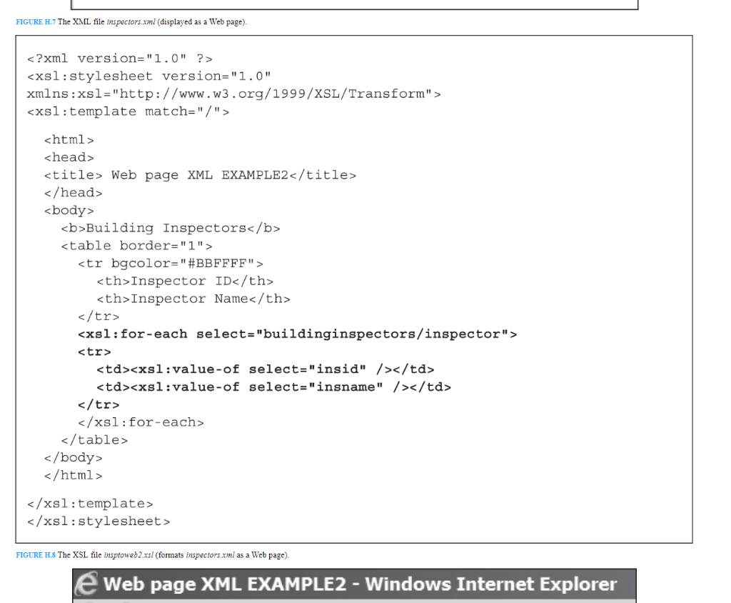 APPENDIX H XML MARKUP LANGUAGES A markup language is | Chegg.com