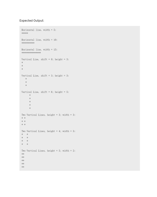 Solved Part 1 For Part 1 you will write three line-drawing | Chegg.com