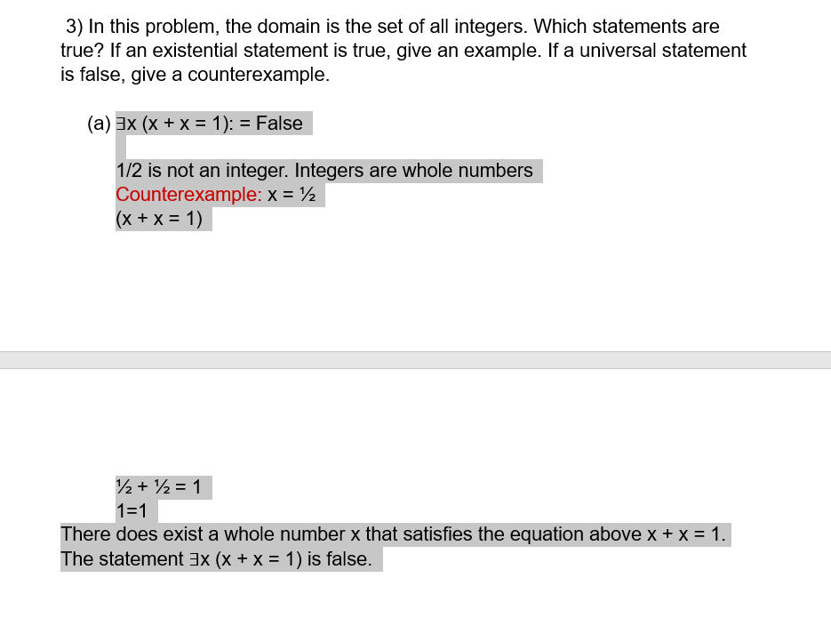 Solved 3) In this problem, the domain is the set of all | Chegg.com