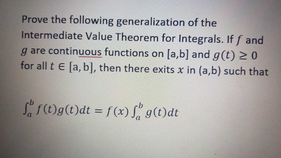 Solved Prove the following generalization of the | Chegg.com