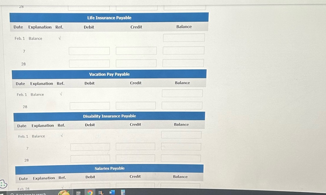 Solved Question 3 ﻿of 3Journalize the February transactions | Chegg.com