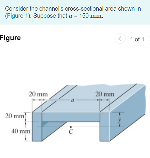 Solved Locate the centroid y¯ of the cross-sectional | Chegg.com