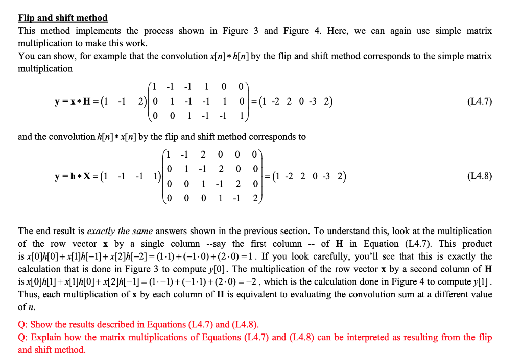 Solved Flip and shift method This method implements the | Chegg.com