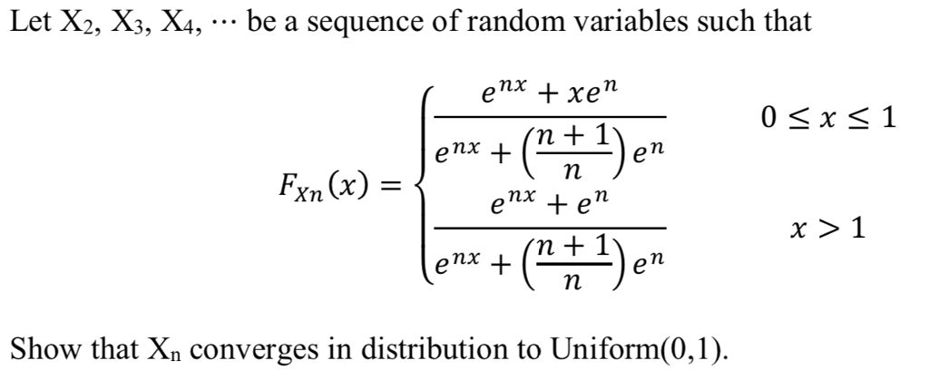 Solved Let X2, X3, X4, ..- be a sequence of random variables | Chegg.com