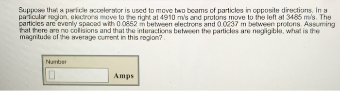 Solved Suppose that a particle accelerator is used to move | Chegg.com