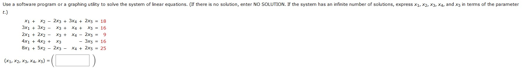 Solved Use a software program or a graphing utility to solve | Chegg.com