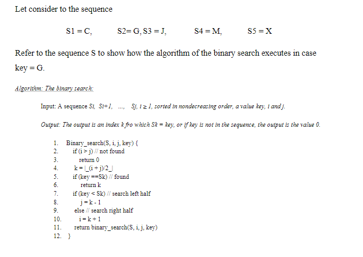 Solved Let consider to the sequence S1 = C, S2= G, S3 = J, | Chegg.com