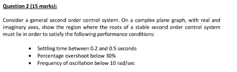 Solved Question 2 (15 marks): Consider a general second | Chegg.com