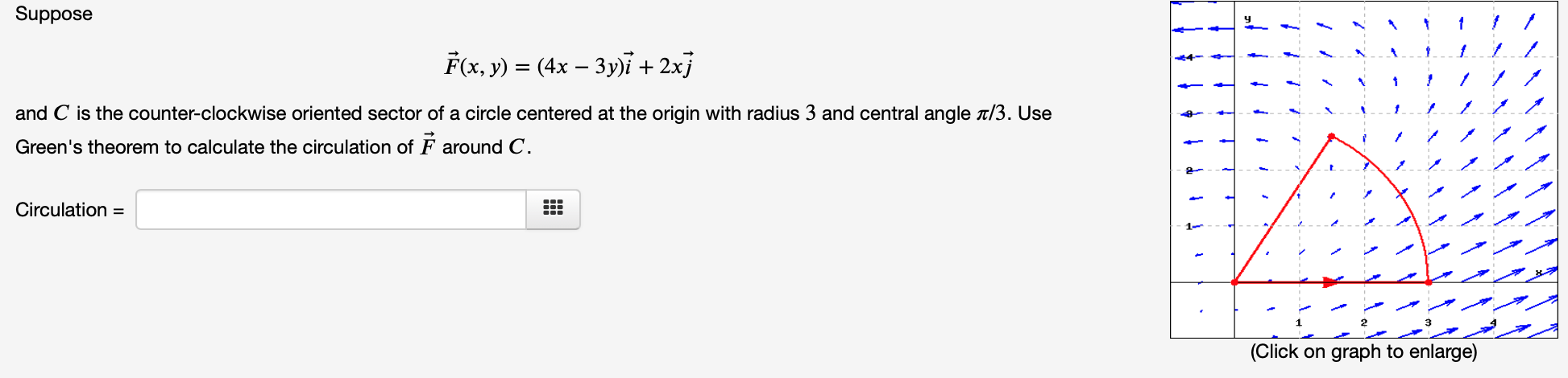 Solved Suppose F(x,y)=(4x−3y)i+2xj and C is the | Chegg.com