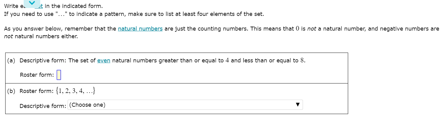 Solved B. Choose one: The set of odd natural numbers less | Chegg.com