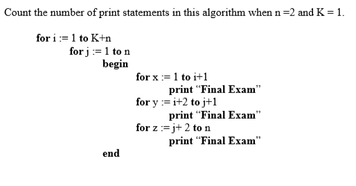 Solved Count the number of print statements in this | Chegg.com
