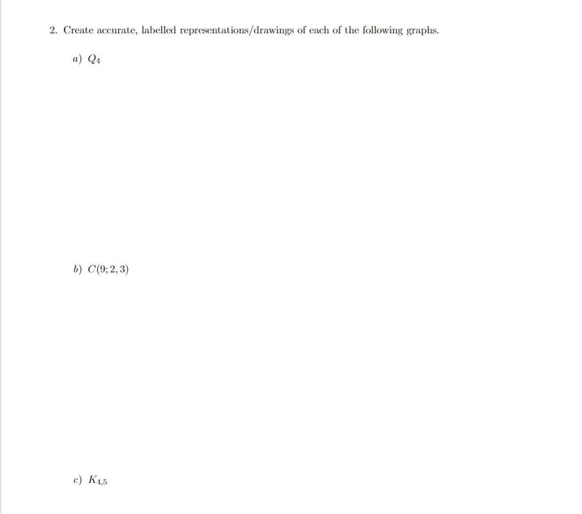 Solved Create accurate, labelled representations/drawings of | Chegg.com
