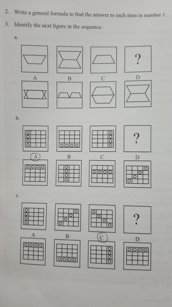 Solved Write a general formula to find the answer to each | Chegg.com
