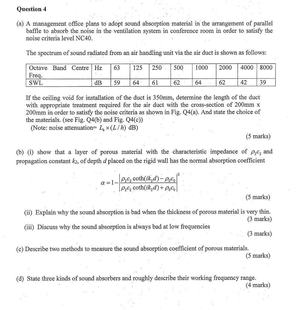a management office plans to adopt sound absorption | Chegg.com