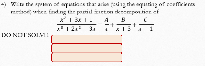Solved 4) Write the system of equations that arise (using | Chegg.com