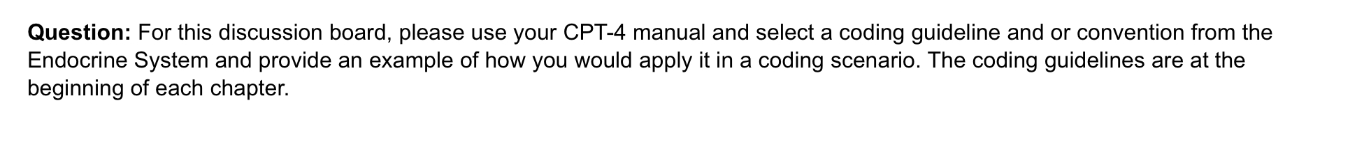 Solved Question: For this discussion board, please use your | Chegg.com