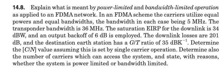 Solved 14.8. Explain what is meant by power-limited and | Chegg.com