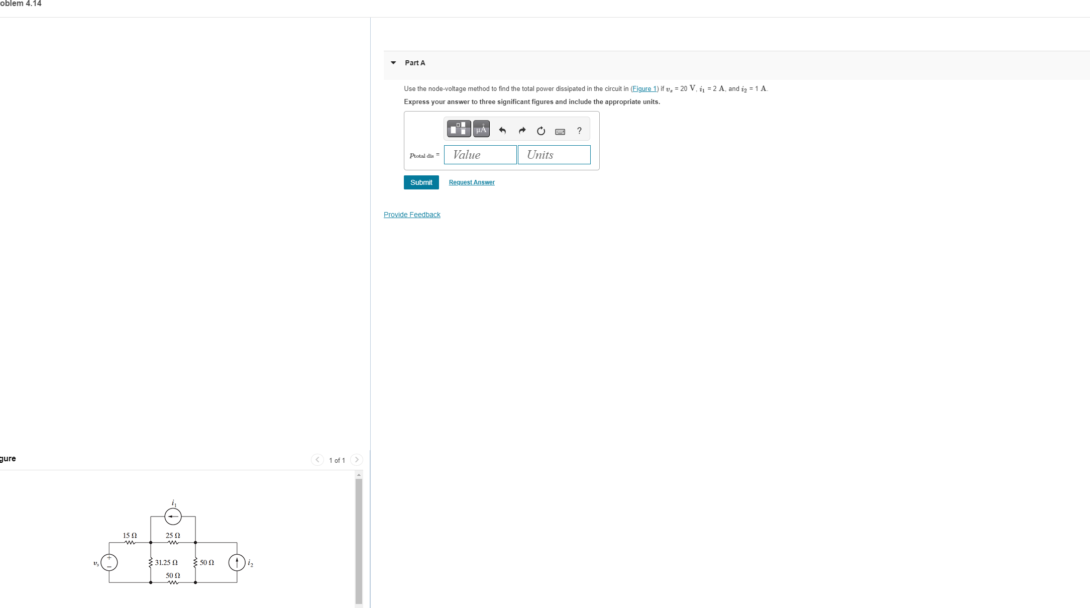 Solved P Part AUse the node-voltage method to find the total | Chegg.com