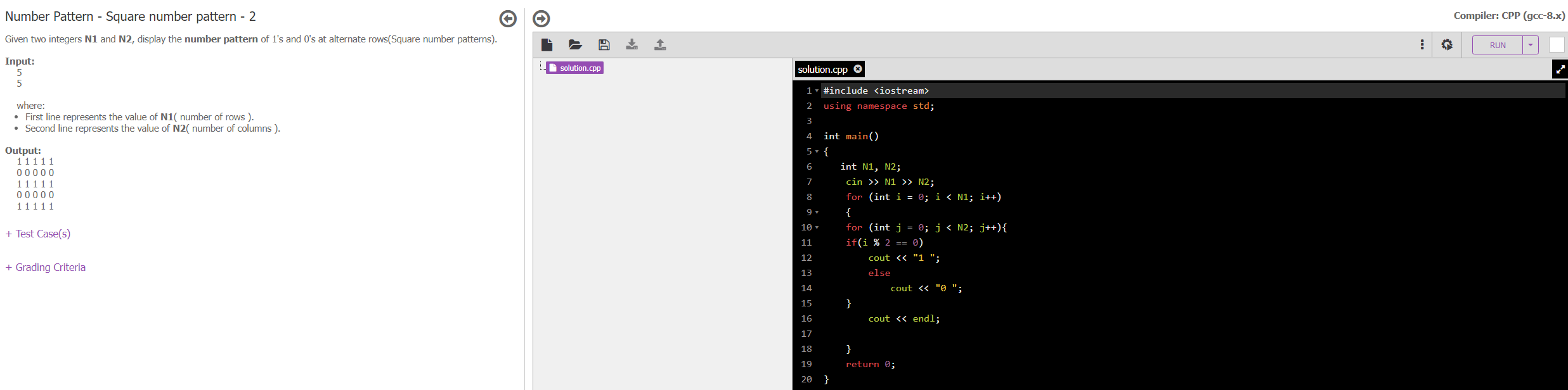 Solved Number Pattern - Square number pattern - 2 Given two | Chegg.com