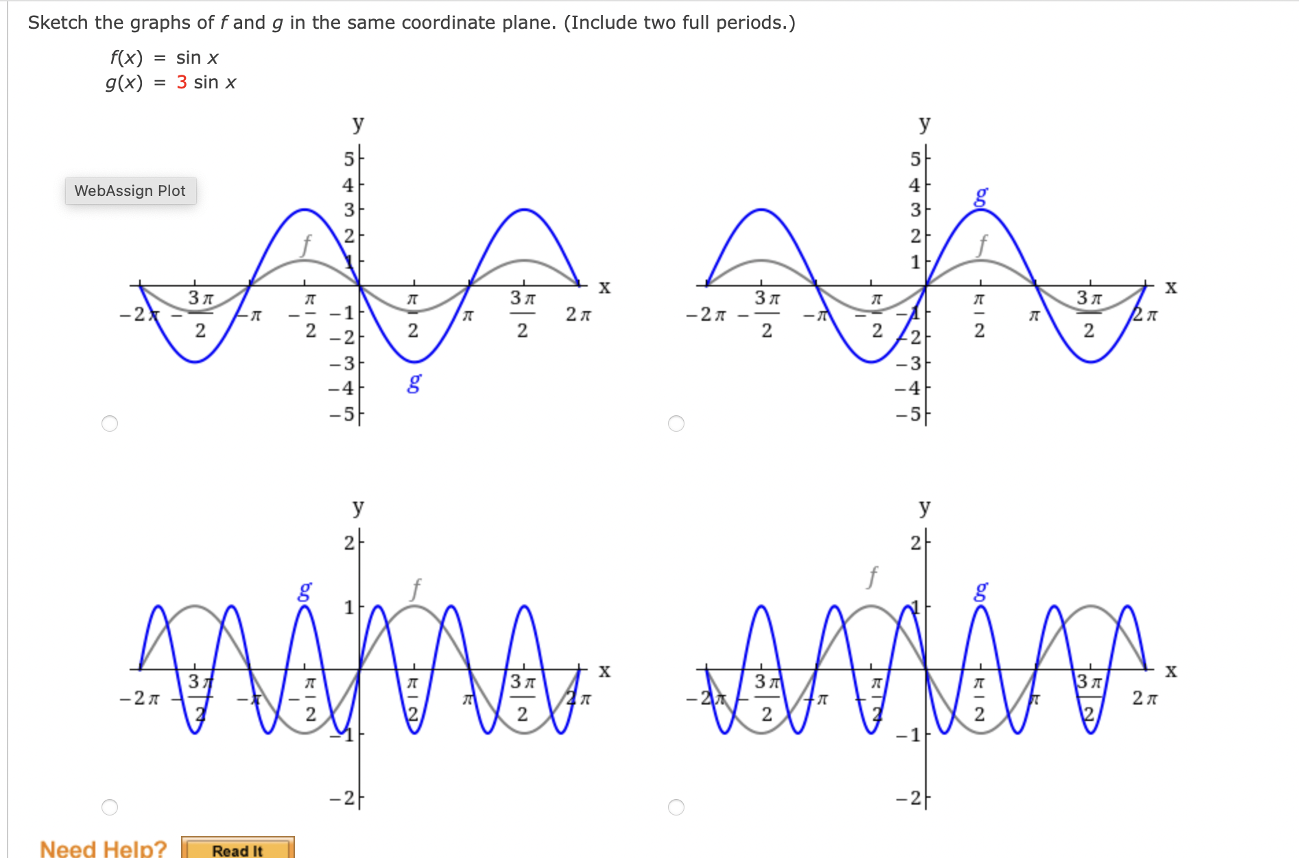Solved Sketch the graphs of f ﻿and g in ﻿the same coordinate | Chegg.com