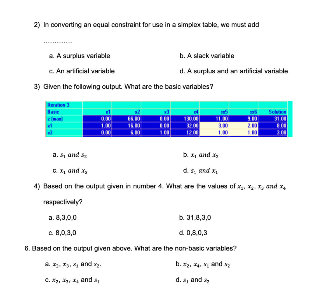 Solved 2) In converting an equal constraint for use in a | Chegg.com