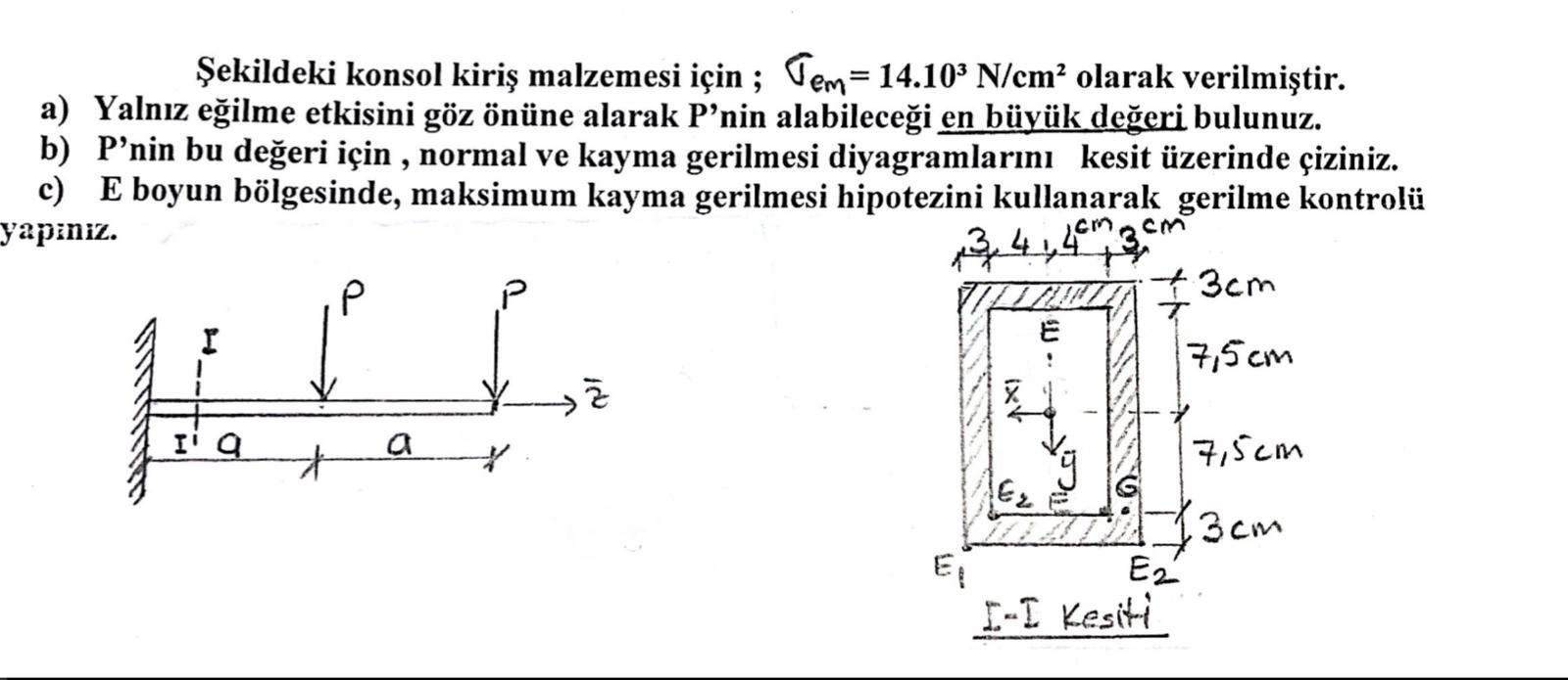 Solved For console beam material in the direction; Safety | Chegg.com