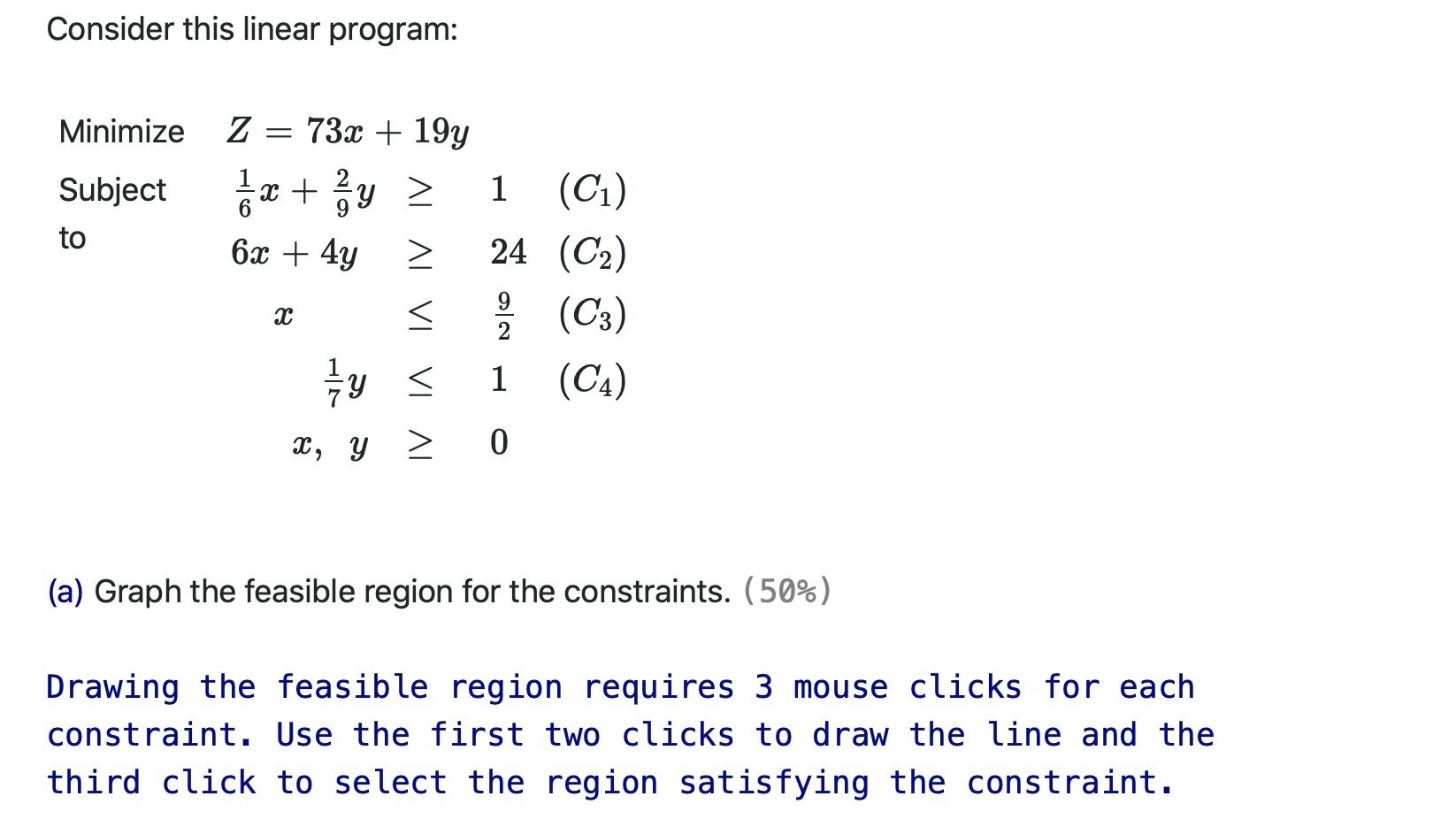 Solved Consider this linear program: Minimize = Subject to 6 | Chegg.com