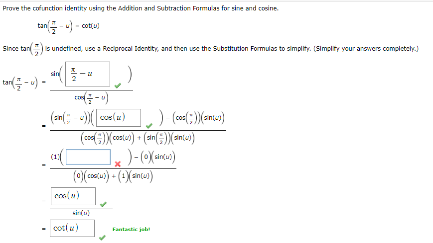 Solved Prove the cofunction identity using the Addition and | Chegg.com