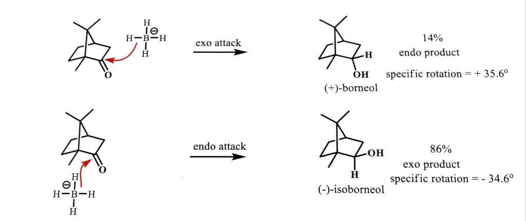 Solved H TO H-B-H exo attack 14% endo product H H OH | Chegg.com