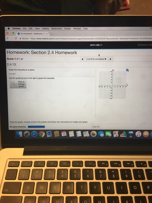 Solved Graph the inequality on a plane. x + y | Chegg.com