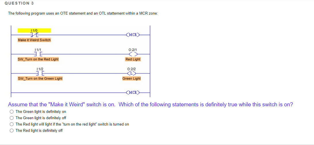 QUESTION 1 The below diagram illustrates a MCR Zone | Chegg.com